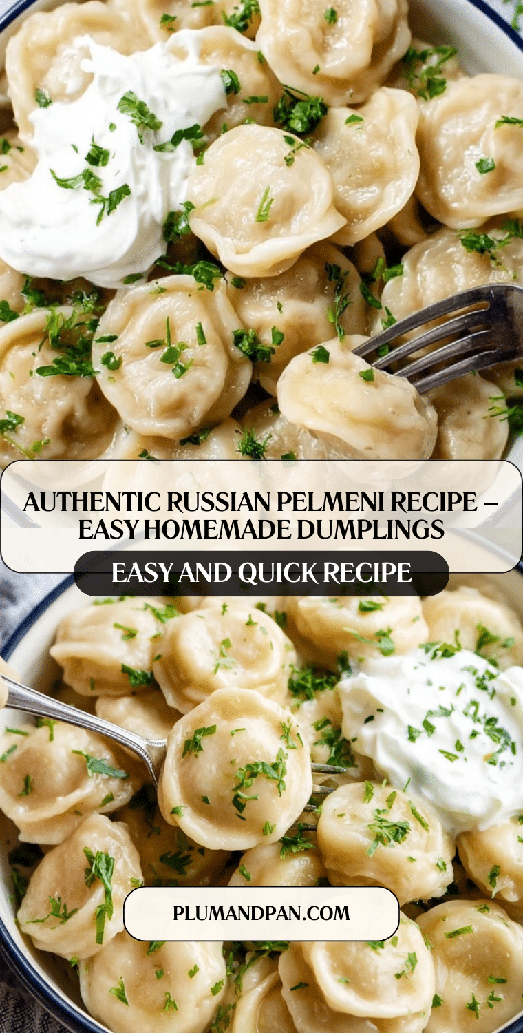 Traditional Pelmeni with Homemade Dough and Meat Filling
