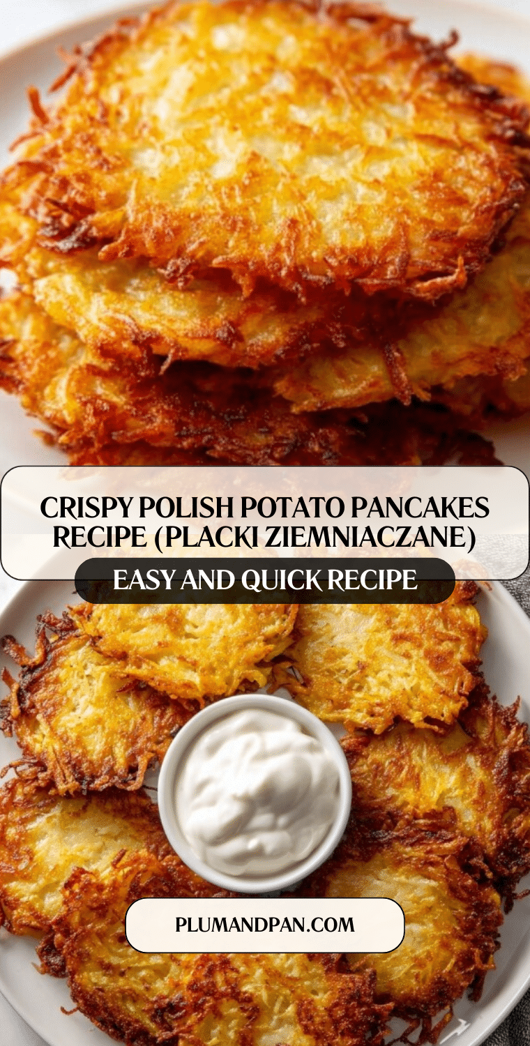 Placki Ziemniaczane Polish Potato Pancakes | Crispy & Savory