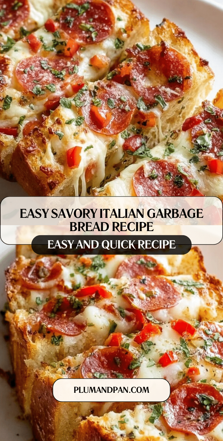 Savory Oven-Baked Italian Garbage Bread Recipe | Delicious & Easy