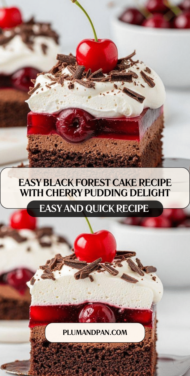 Black Forest Cake: Irresistibly Delicious Chocolate Cherry Dessert