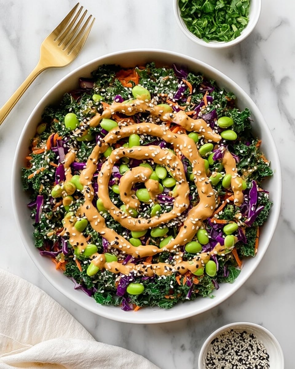 Asian Edamame Peanut Crunch Salad - Vibrant & Healthy