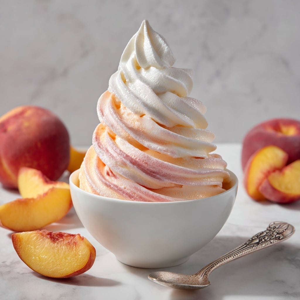 Ninja Creami Peach Frozen Yogurt – Creamy Summer Treat