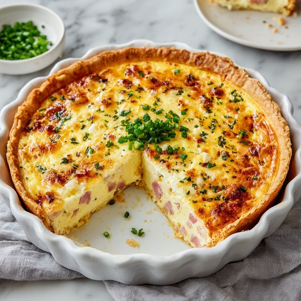 Crustless Ham and Broccoli Cheddar Quiche: Delicious & Easy
