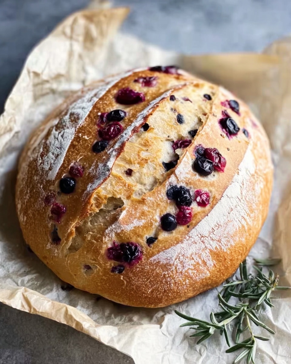 Blueberry Lemon Cream Cheese Sourdough Loaf: Delicious Brunch Bread