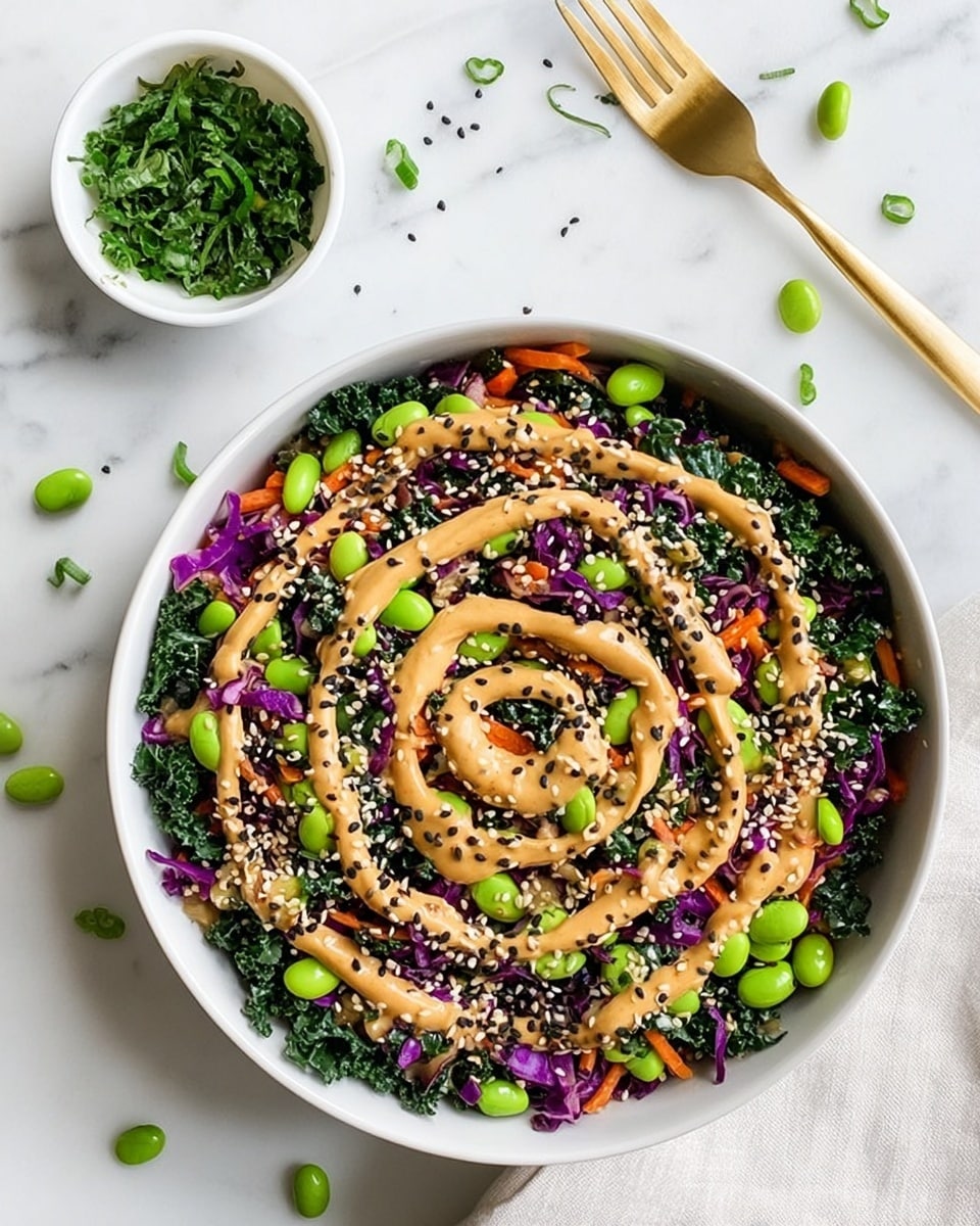 Asian Edamame Peanut Crunch Salad - Vibrant & Healthy