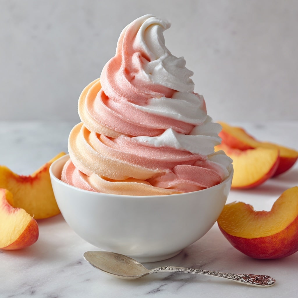 Ninja Creami Peach Frozen Yogurt – Creamy Summer Treat